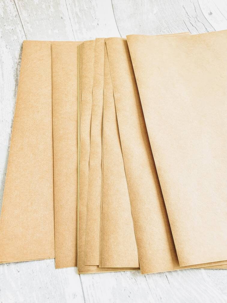 A4 Blank Self-adhesive Labels Printable. Kraft Shipping - Etsy