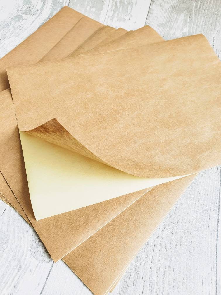 A4 Blank Self-adhesive Labels Printable. Kraft Shipping - Etsy