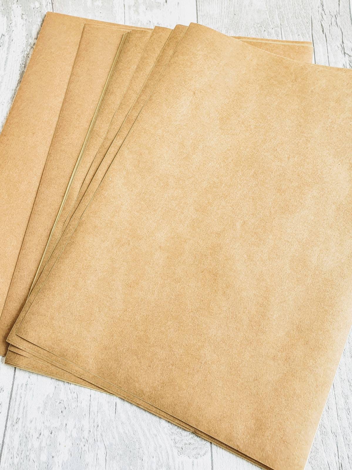 A4 Blank Self-adhesive Labels Printable. Kraft Shipping - Etsy