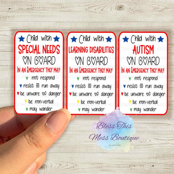 Special Needs Decals - Etsy