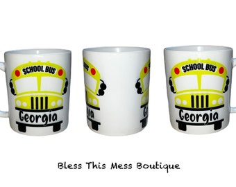 School Bus Mug | Etsy