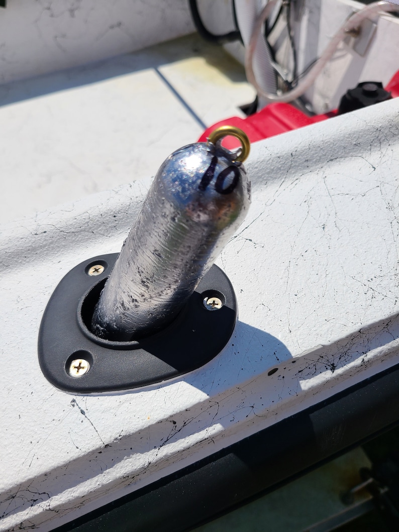 2lb-10lb Lead Deep Drop Weights 1.5 Inch fits Rod Holder - Etsy UK