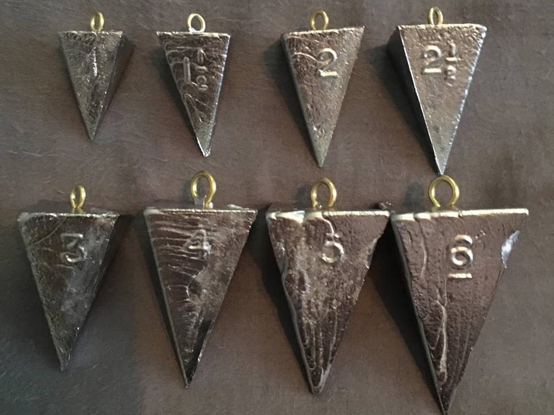 1oz-14oz Lead Pyramid Sinkers/weights - Etsy