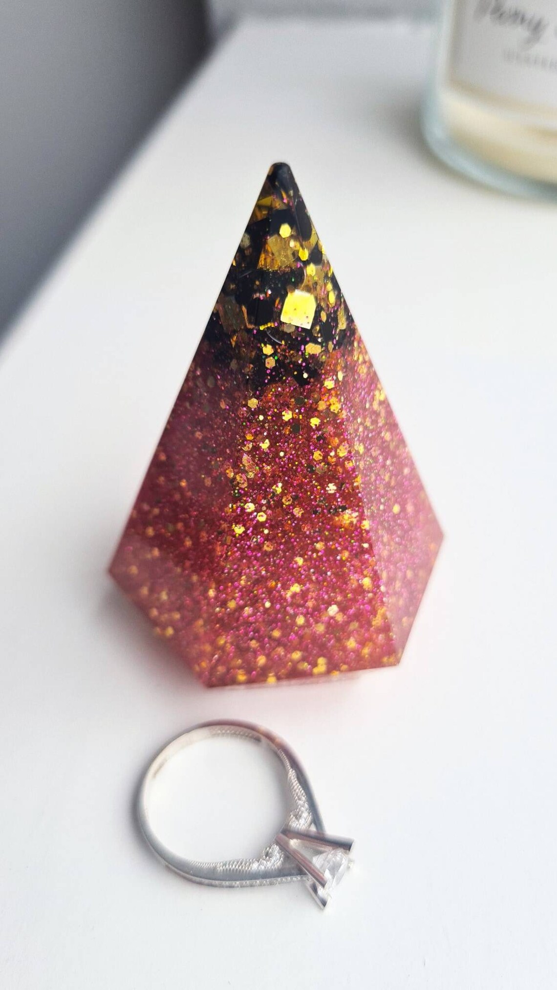 Small Ring Holder Cone Resin Ring Cone Jewelry Holder Ring - Etsy
