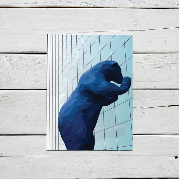 Denver Blue Bear Art - Etsy