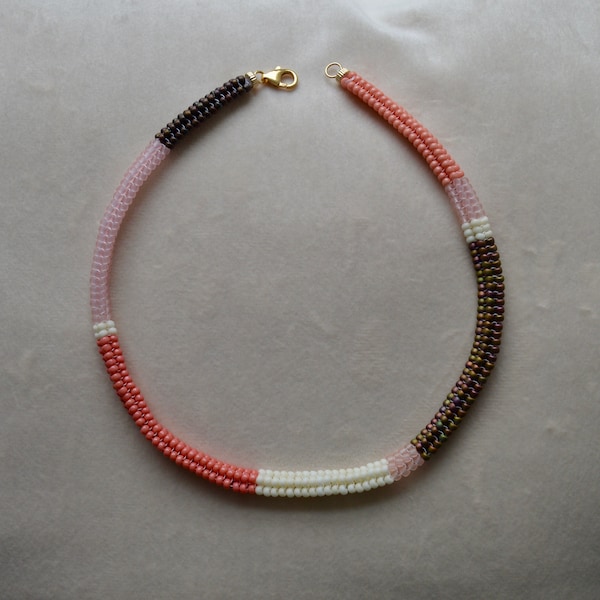 Beaded Rope Necklace - Etsy