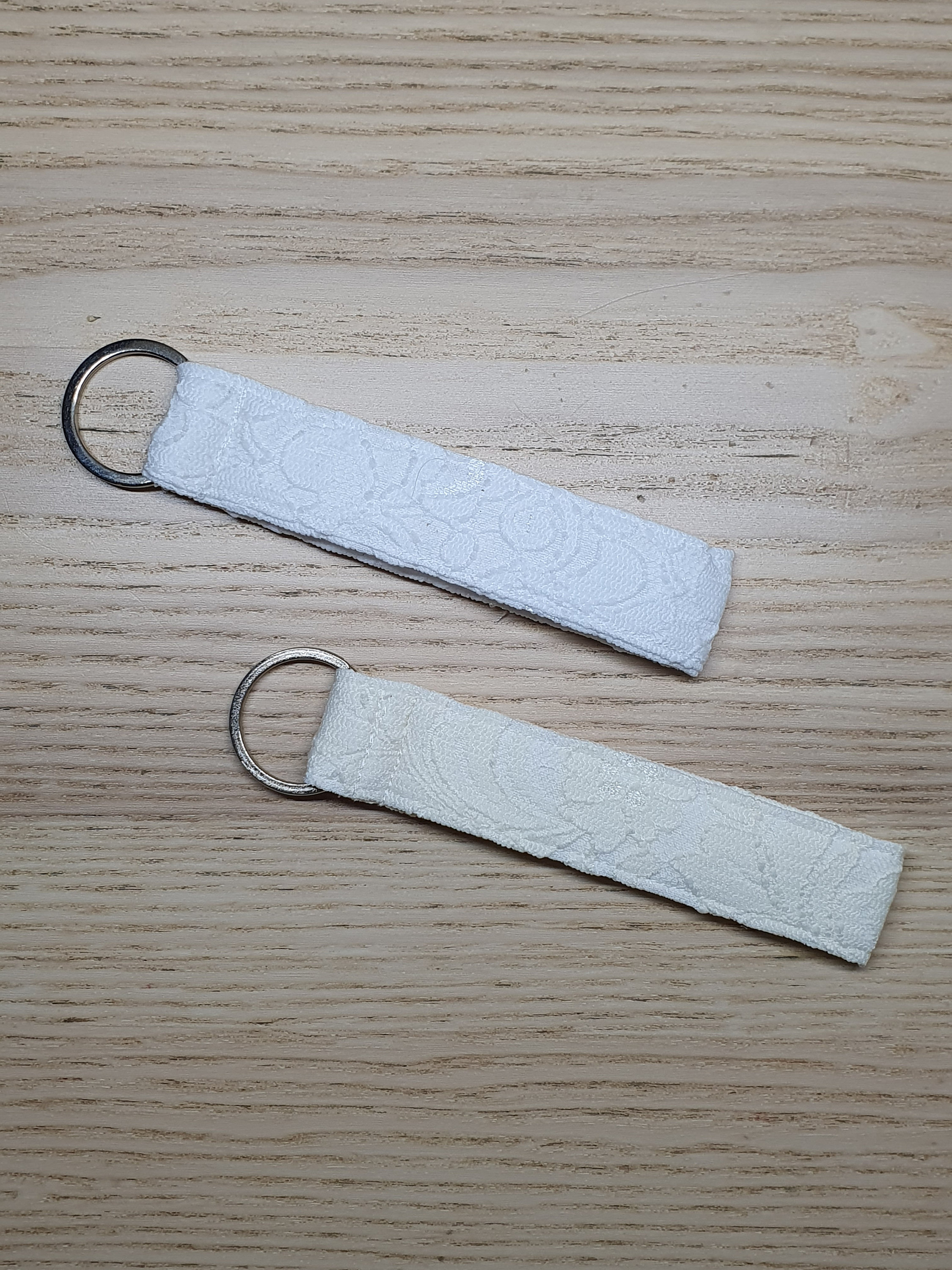 Handmade Lace Keyring Key Chain Ivory and White for Special | Etsy