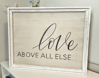 Above All Sign - Etsy