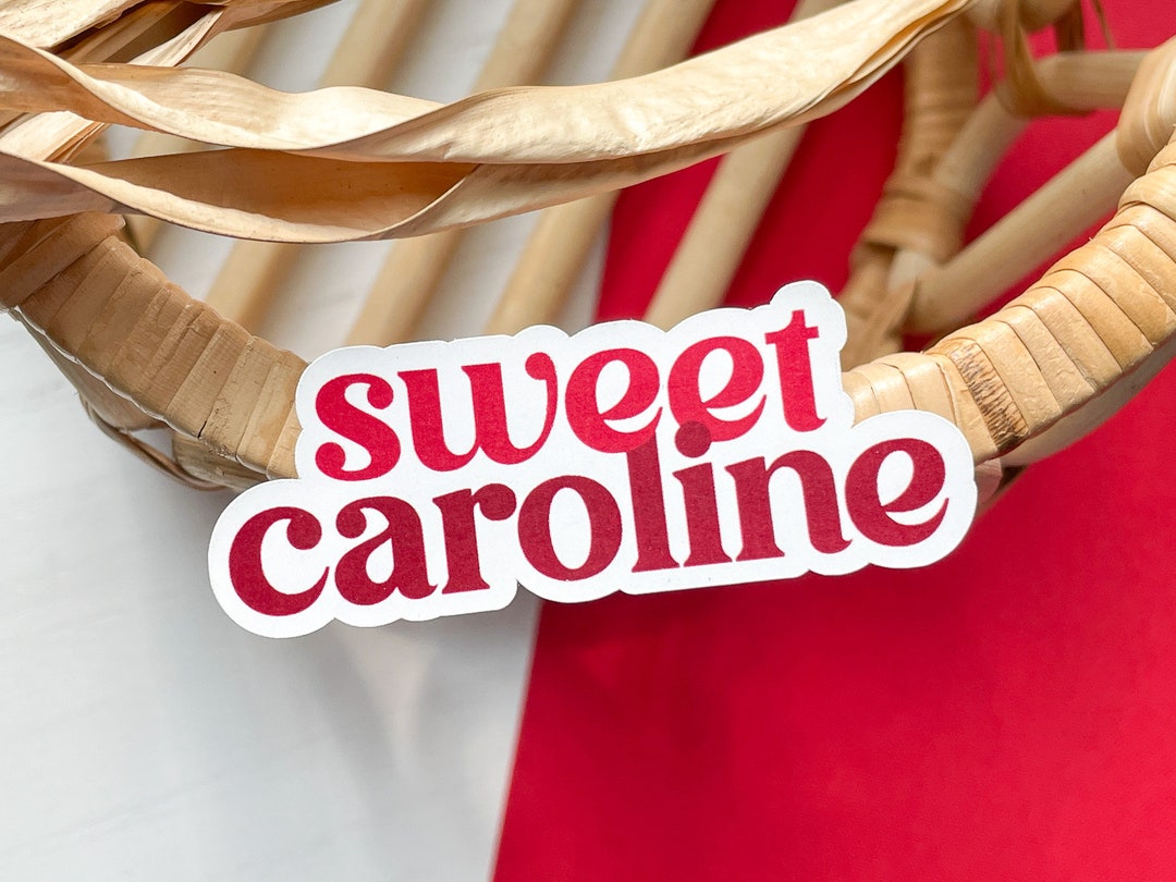 Sweet Caroline Iowa State Sticker Vinyl Sticker Waterproof Sticker ...
