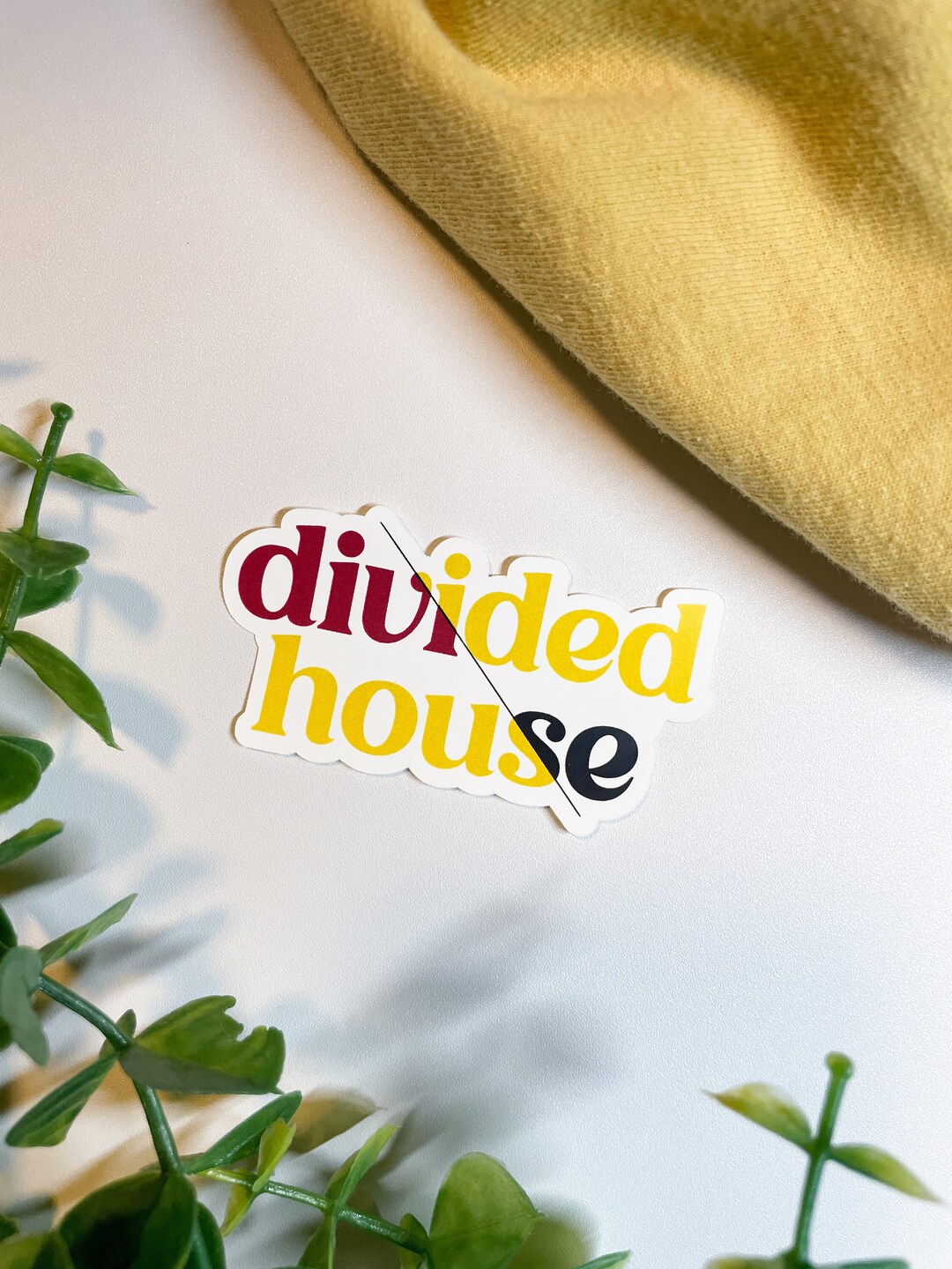 Divided House Sticker | Vinyl Sticker | Waterproof Sticker | College ...