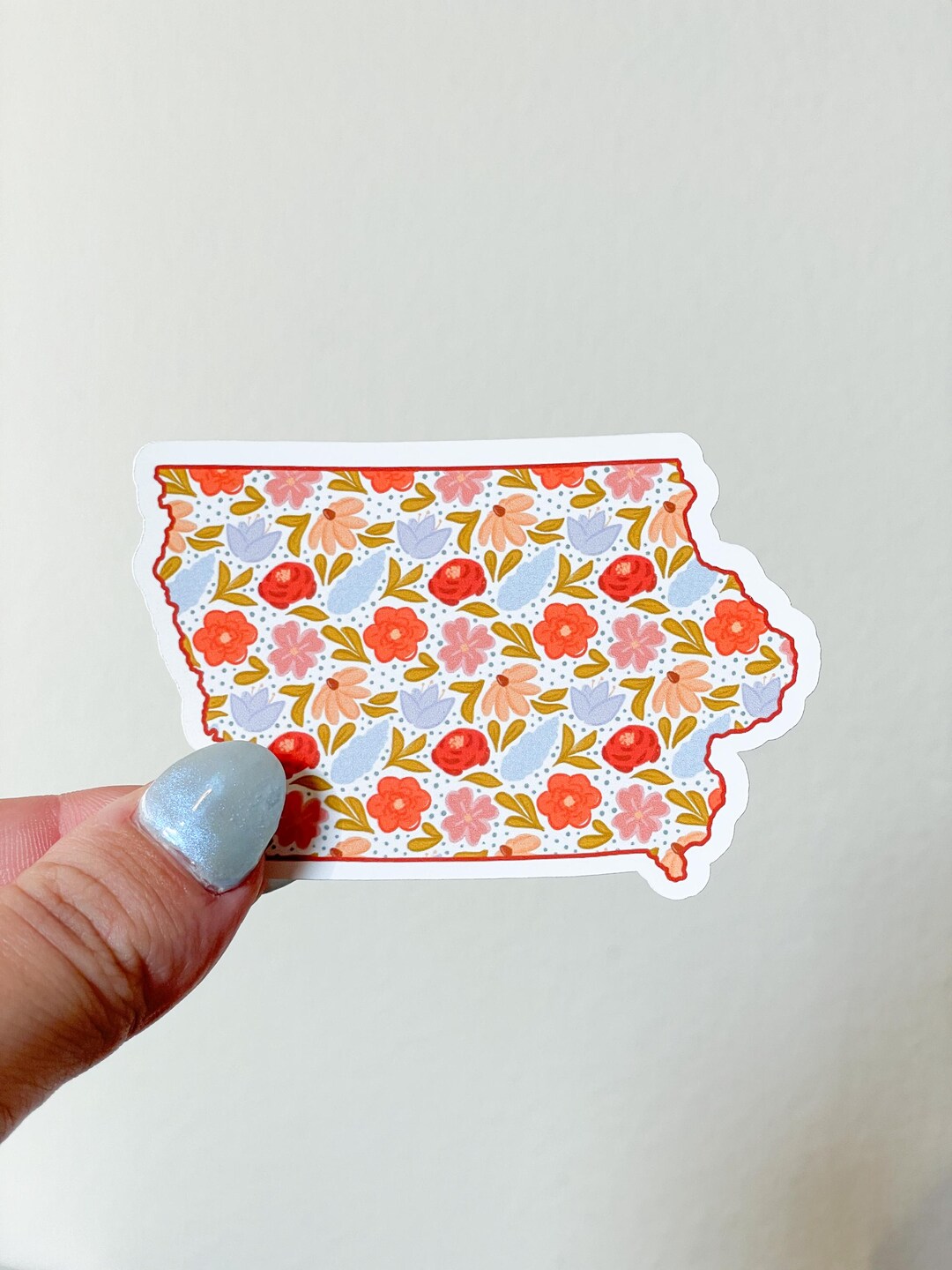 State of Iowa Sticker | State Outline Sticker | Waterproof Weatherproof ...
