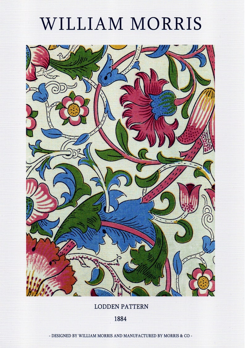 William Morris A3 Textured Gloss Poster Print Choice of 10 Different ...