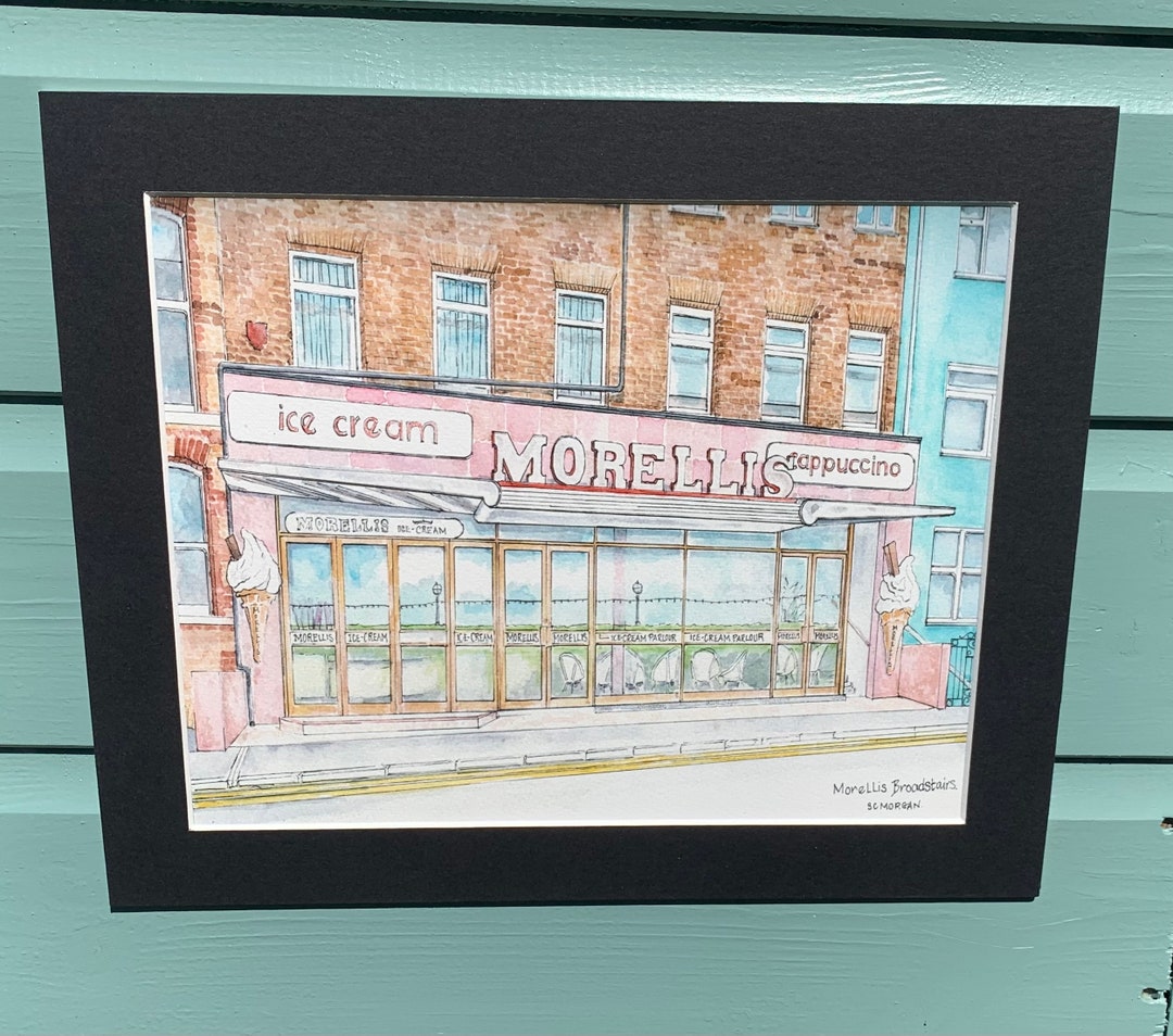Morellis Ice Cream Palour Broadstairs Seaside Landmark Print Mounted - Etsy