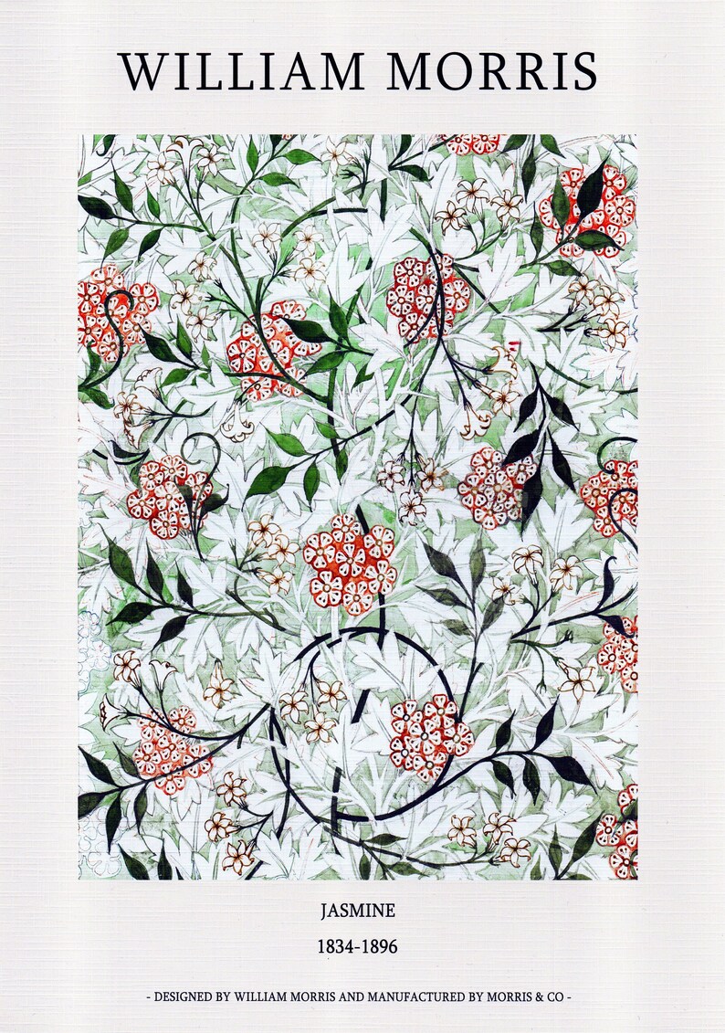 William Morris A3 Textured Gloss Poster Print Choice of 10 Different ...