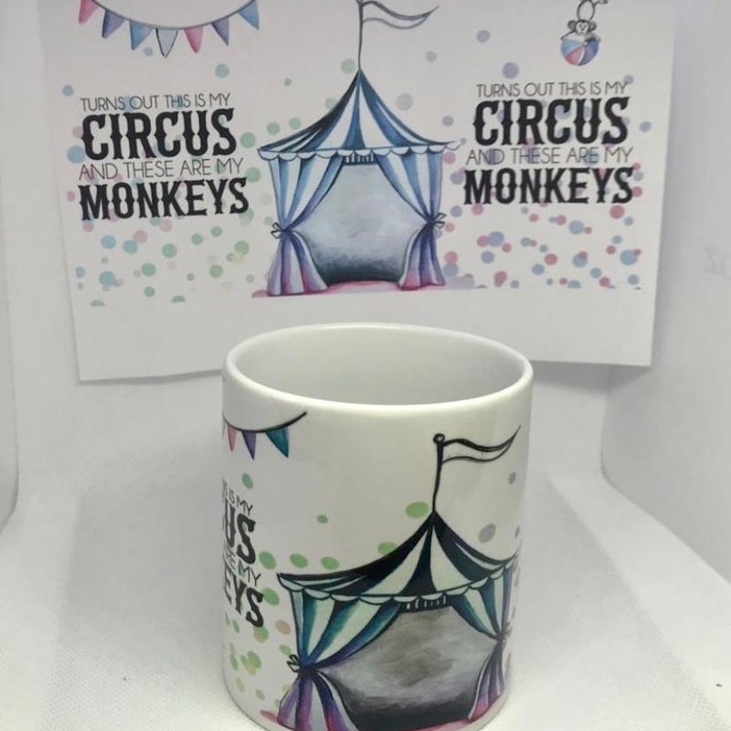 Circus Monkey Mug Boss - Etsy UK