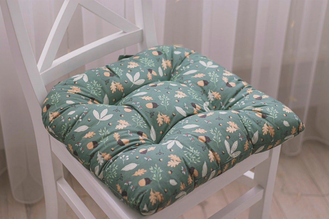 U-shape Chair Cushion: 100% Cotton Pad With Ties - Etsy