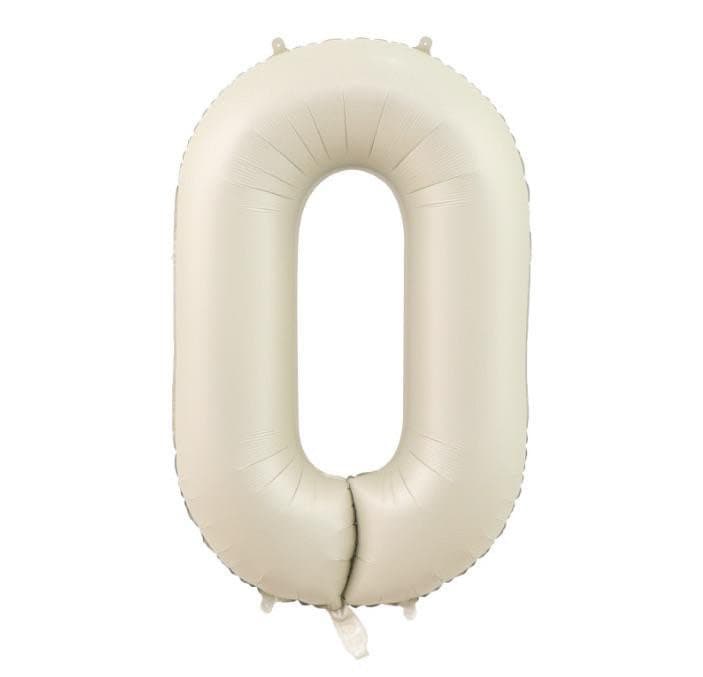 Extra Large 40 Inch number Balloon Bone Matte Color - Etsy