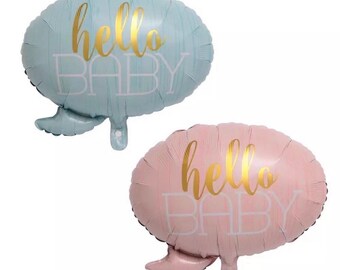 Hello Baby Balloon Baby Shower Welcome Sign - Etsy