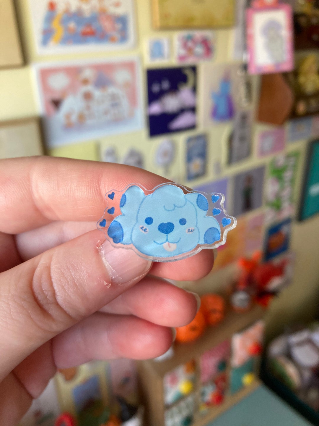 Blue Doggo Pins - Etsy