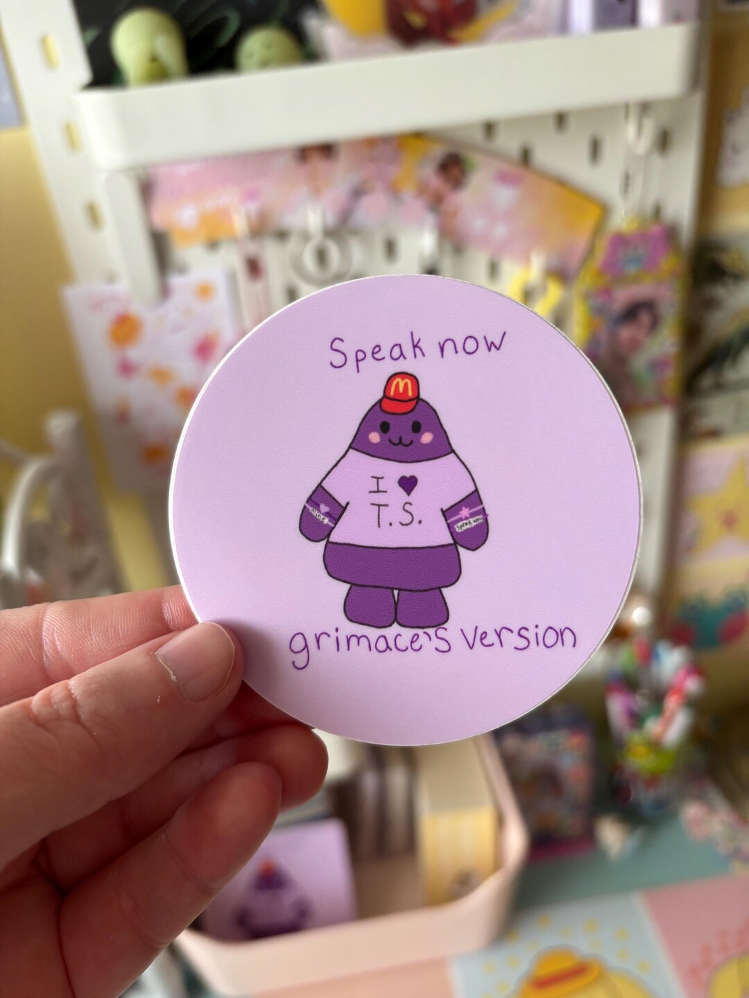 Swiftie Grimace Sticker - Etsy
