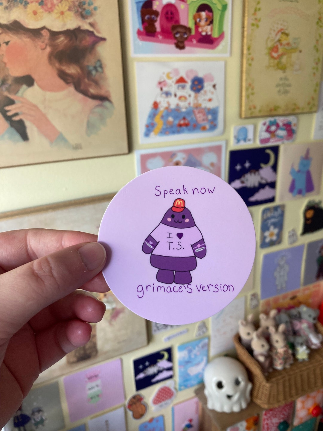 Swiftie Grimace Sticker - Etsy