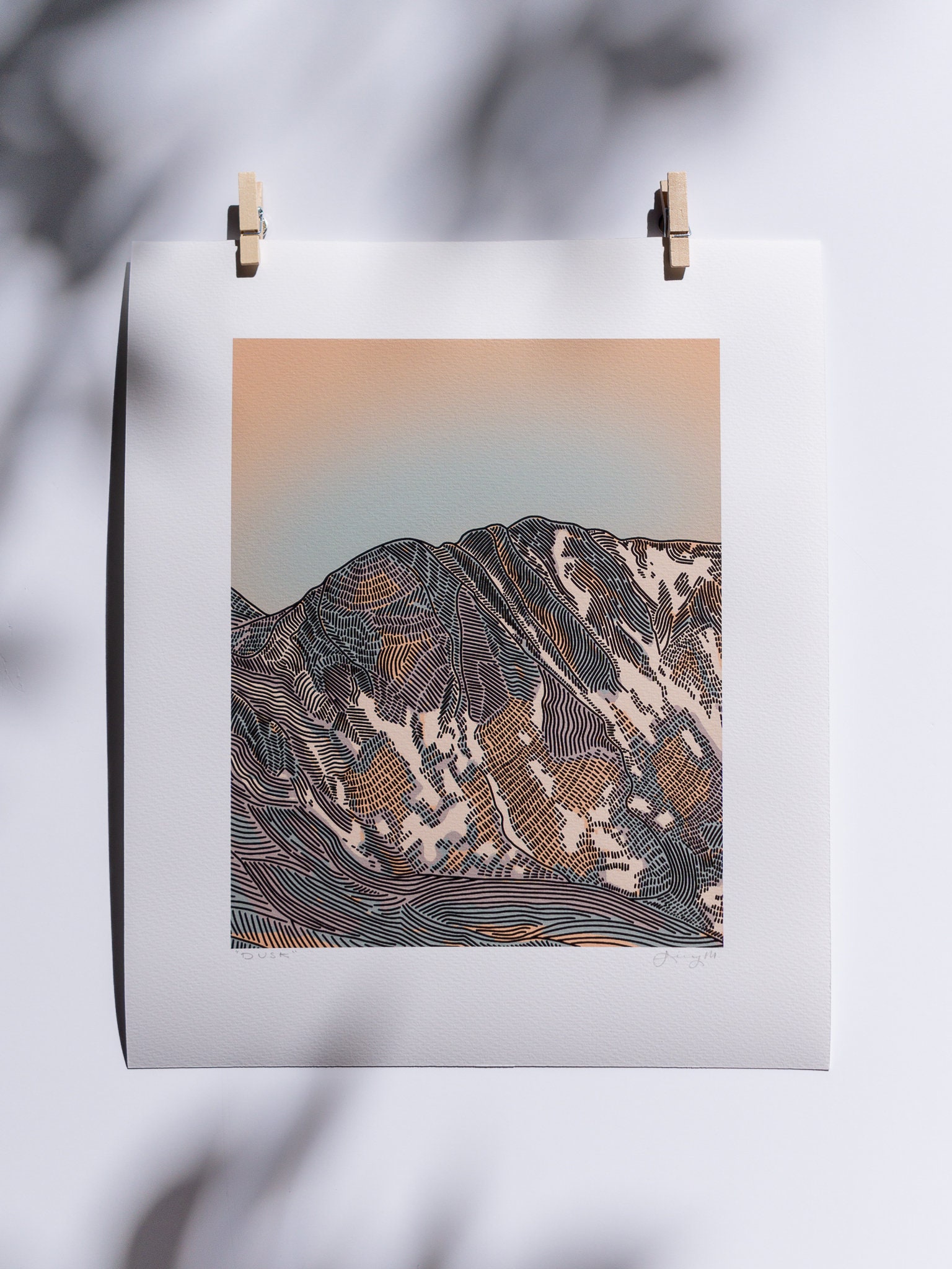 Dusk Archival Print, Abstract Landscape Wall Art, Fine Art Prints - Etsy