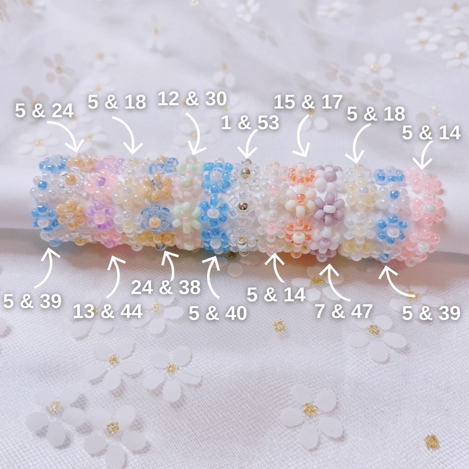 Reverie Rings Daisy Chain Rings Beaded Rings Flower Rings - Etsy