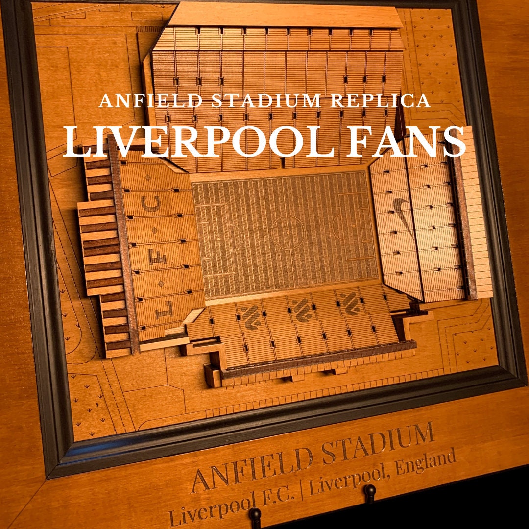 Liverpool FC Anfield Stadium Cut Wooden Stadium Replica | 3D Layered ...