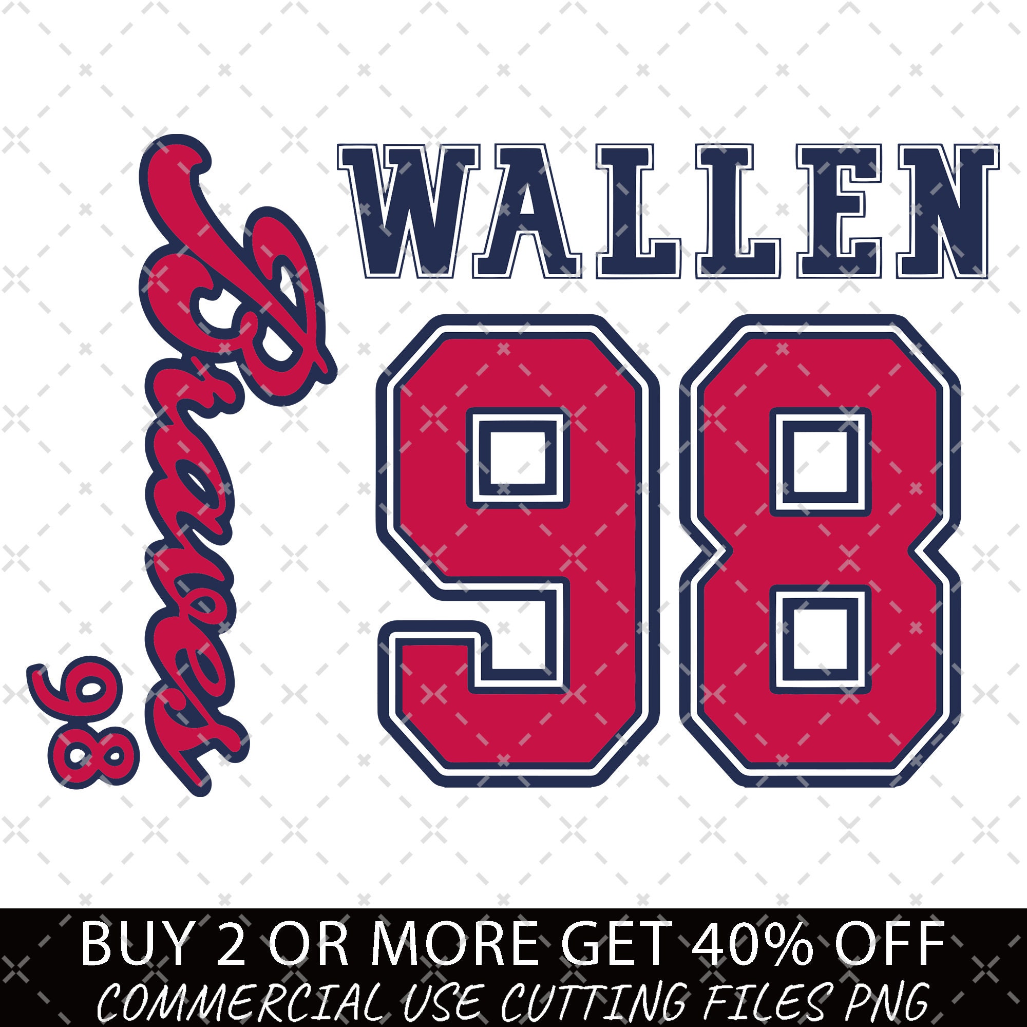 98 Braves Png, Wallen Png, Wallen 98 Braves Png, Wallen Country Music ...