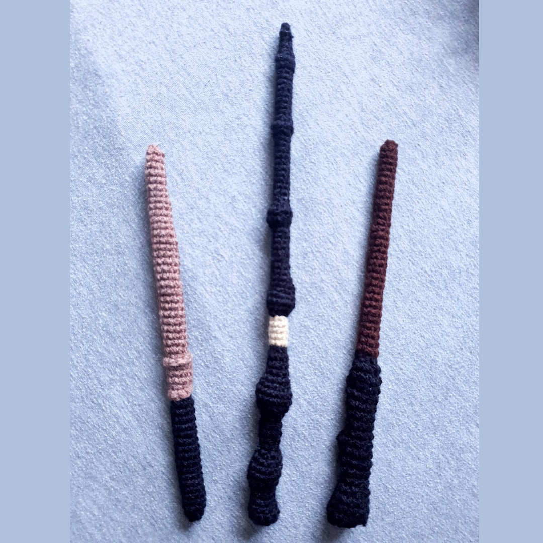 Crochet Magic Wizard Wands, 3 Wands Crochet Pattern Set Pdf, Easy ...