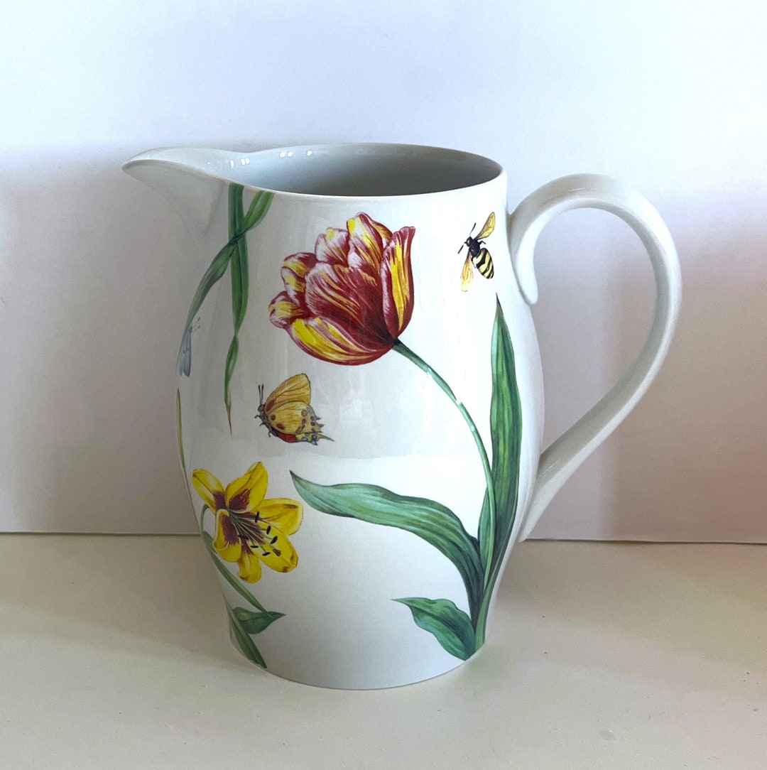 Spode English Floral Pitcher Williams Sonoma England - Etsy