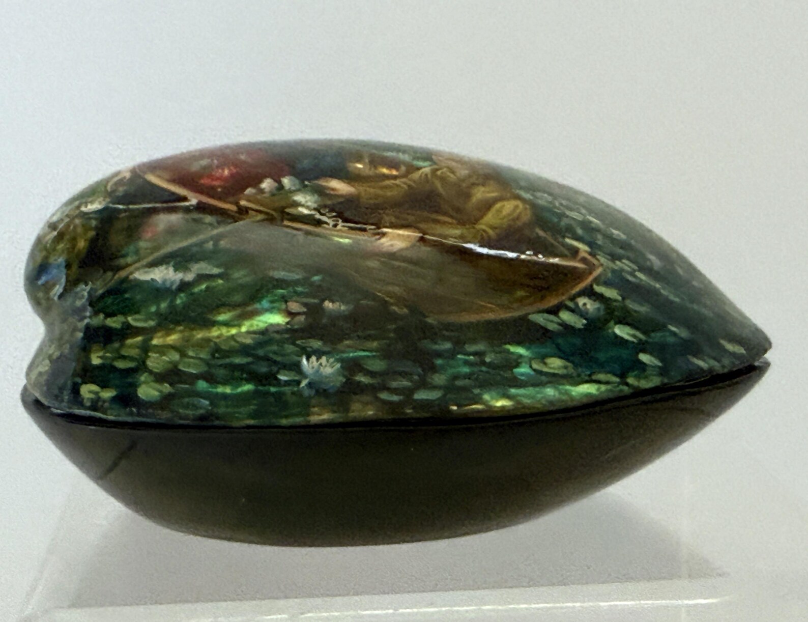 Russian Mother of Pearl Lacquer Box Rowboat - Etsy