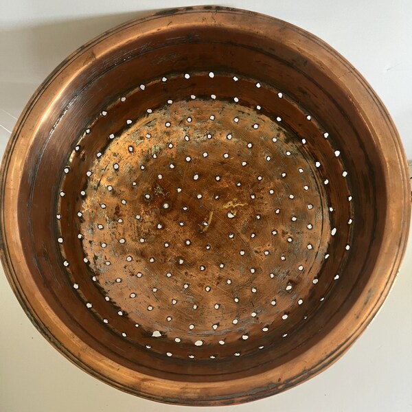 Copper Colander - Etsy
