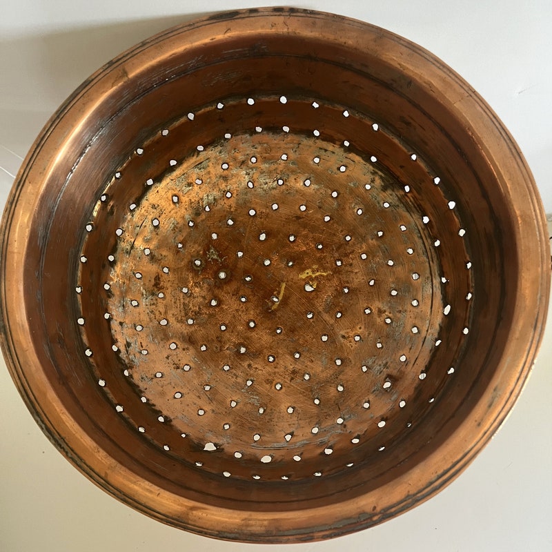 Copper Colander - Etsy
