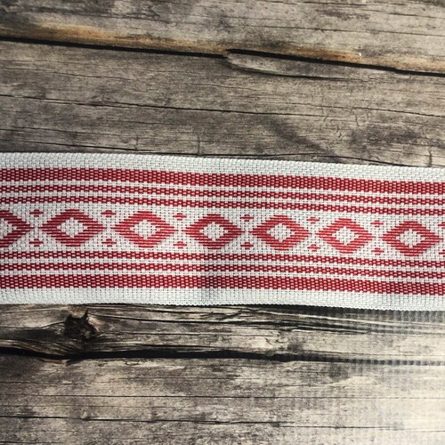 Scandinavian or Slavic Folk Art Wide Ribbon Trim Yellow - Etsy