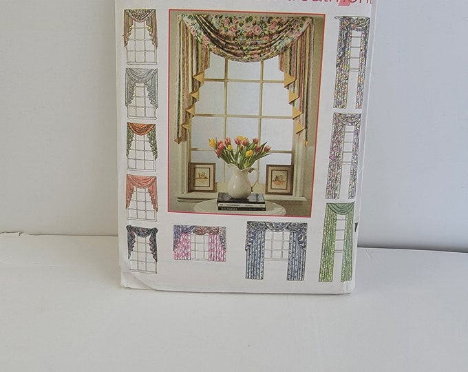 Simplicity 9105 Valance and Panels Pattern,curtains Pattern, Window ...