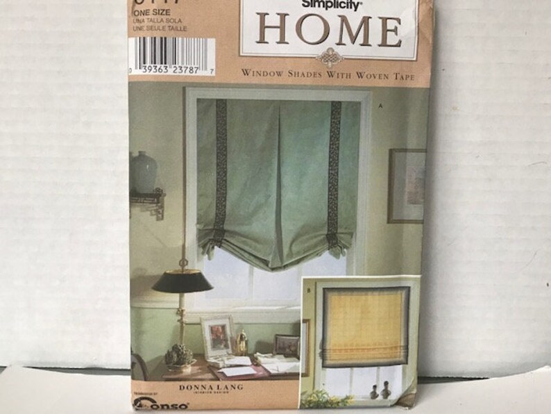 UNCUT Sewing Pattern for Curtains, Simplicity HOME 9117, Pattern for ...
