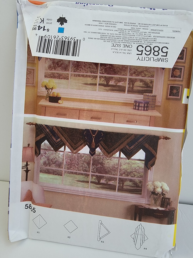 Window Valance Sewing Pattern,window Valance Pattern,curtains and ...