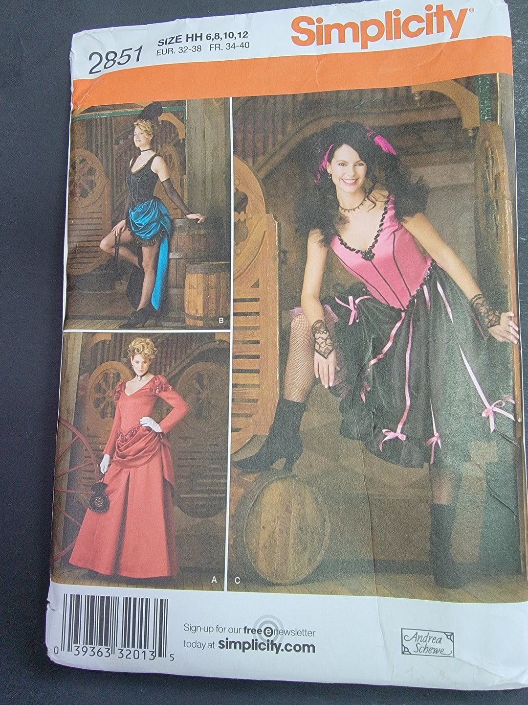 Old West Costume Pattern ,burlesque Sewing Pattern,cabaret Sewing ...