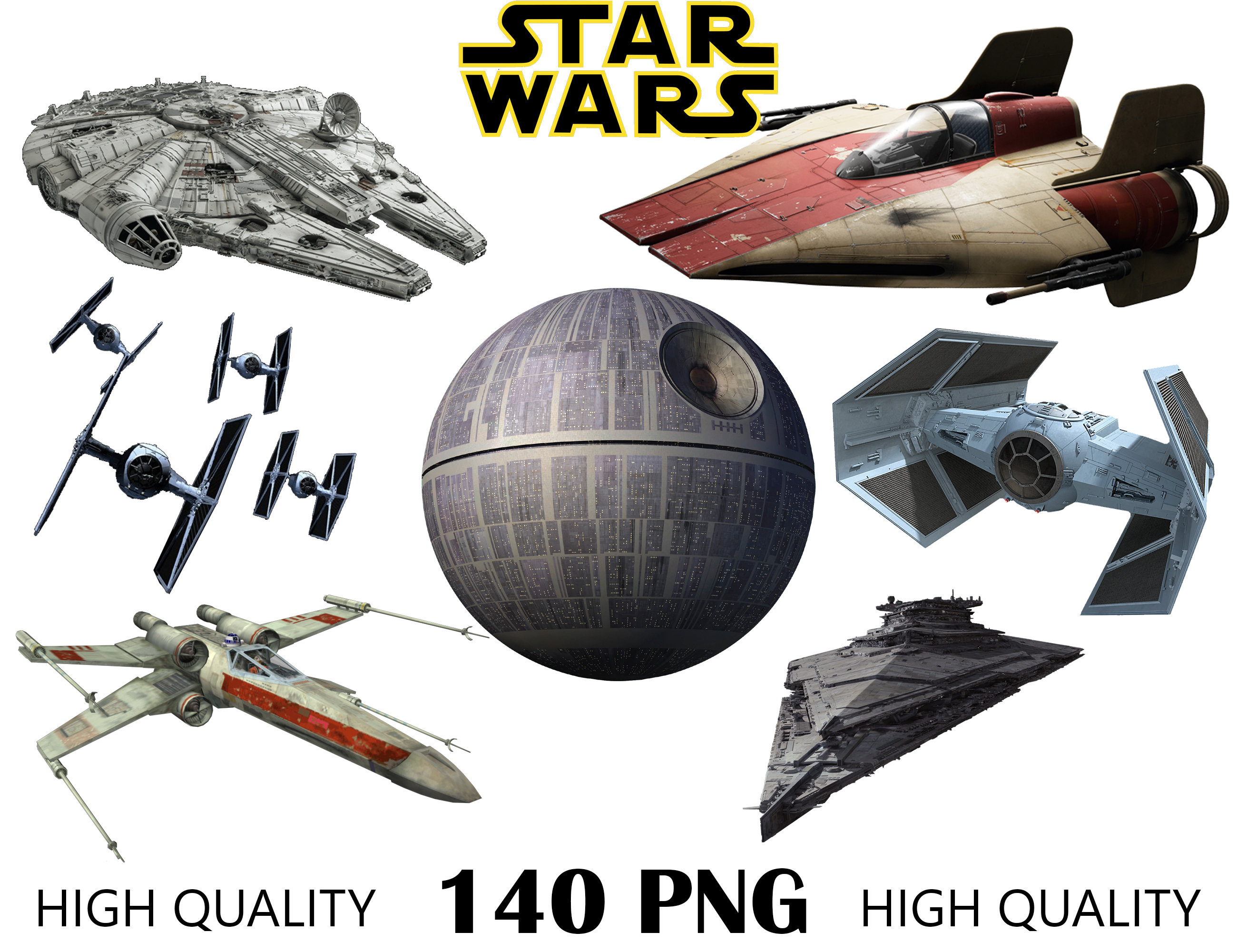 Star Wars PNG Star Wars Clipart Star Wars Bundle Star Wars - Etsy