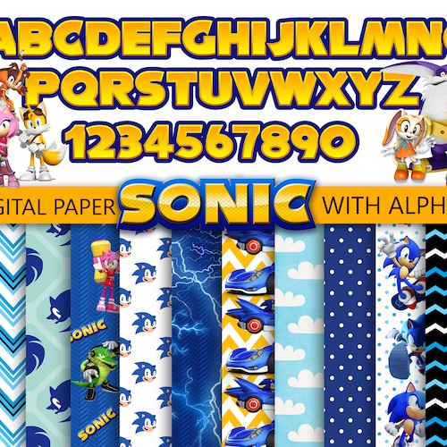 SONIC ALPHABET PNG Sonic Alphabet Letters Png 48 Images - Etsy Hong Kong