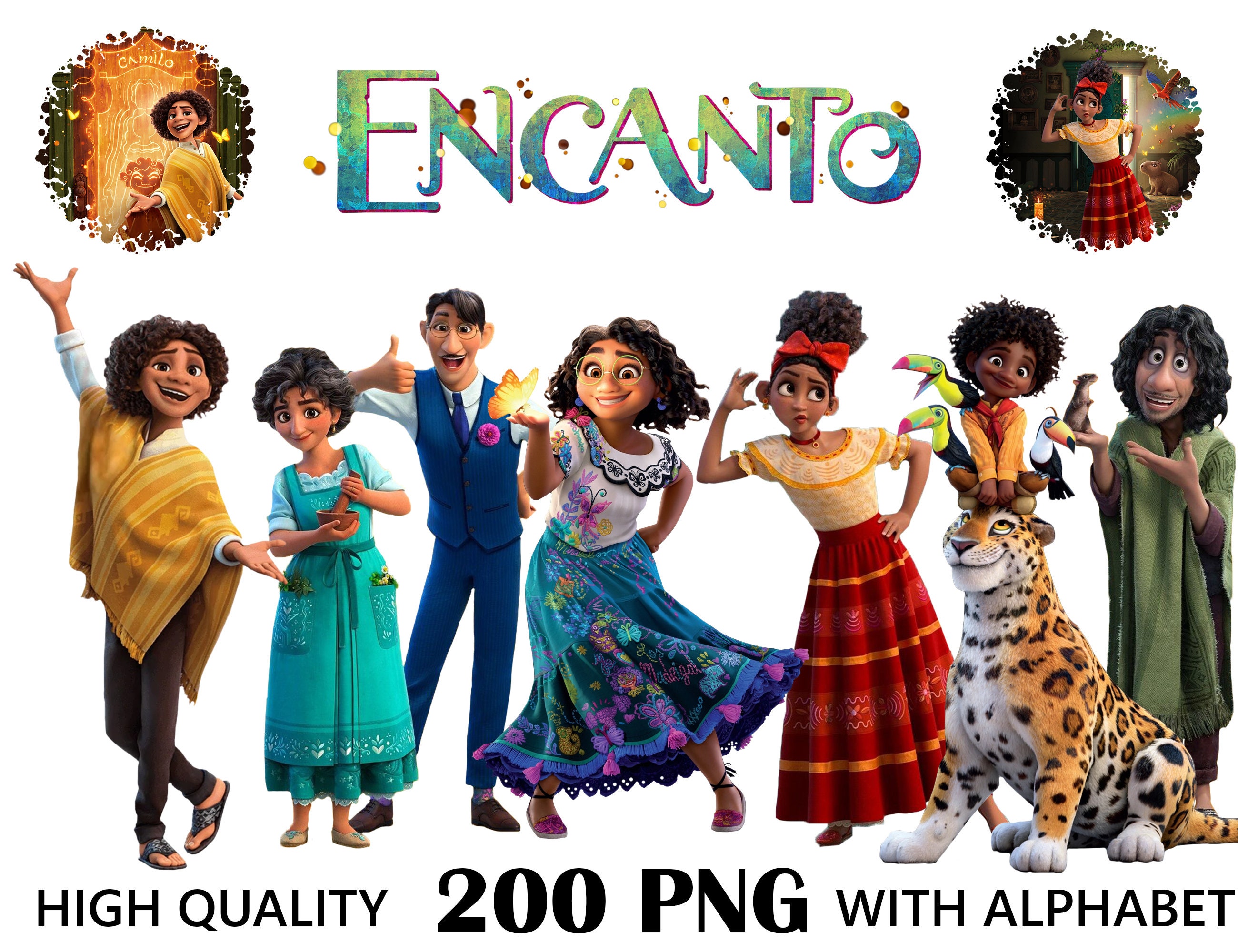Encanto PNG Encanto Clipart PNG Encanto Bundle PNG Encanto - Etsy Norway