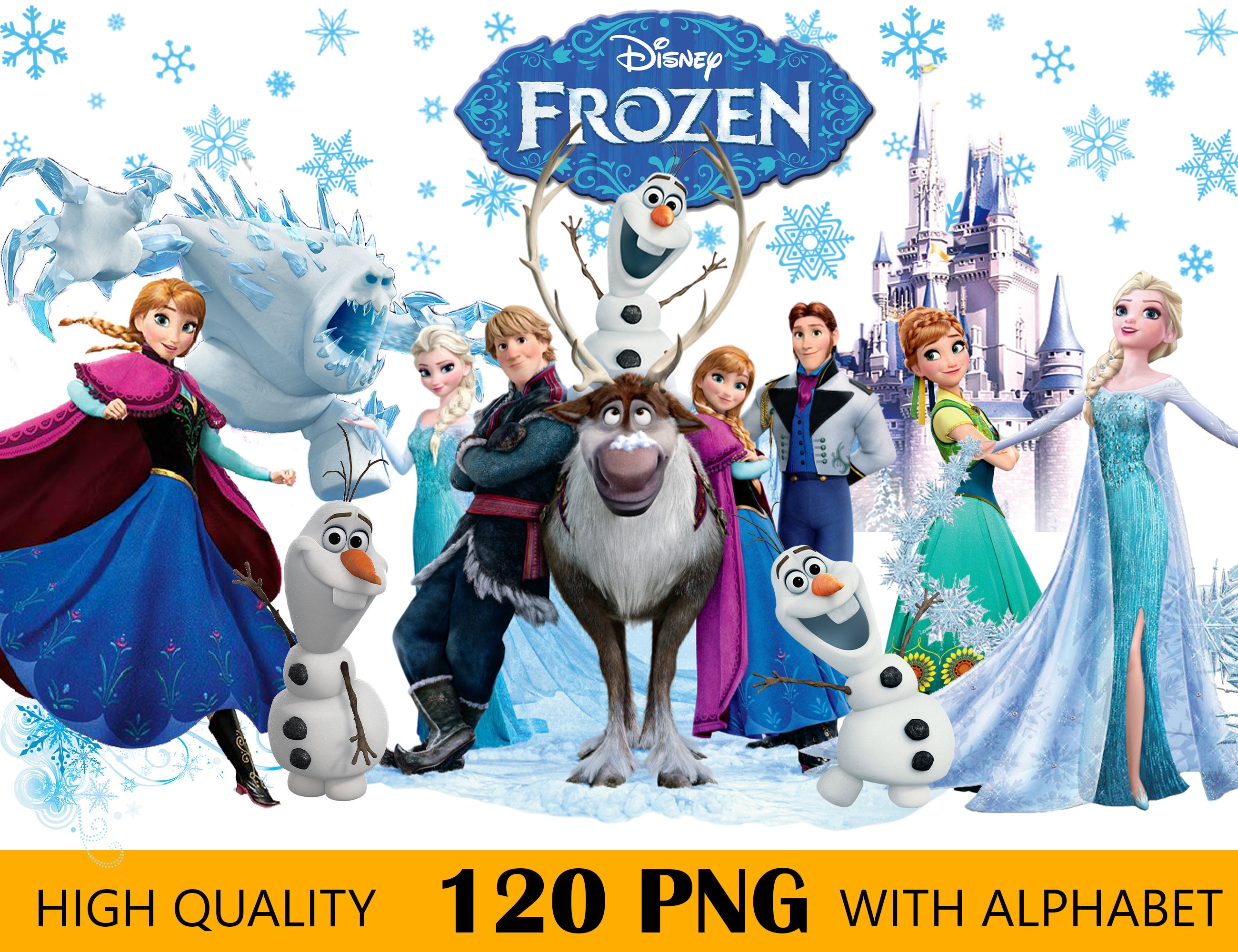 Frozen Birthday Family Svg Bundle - Etsy