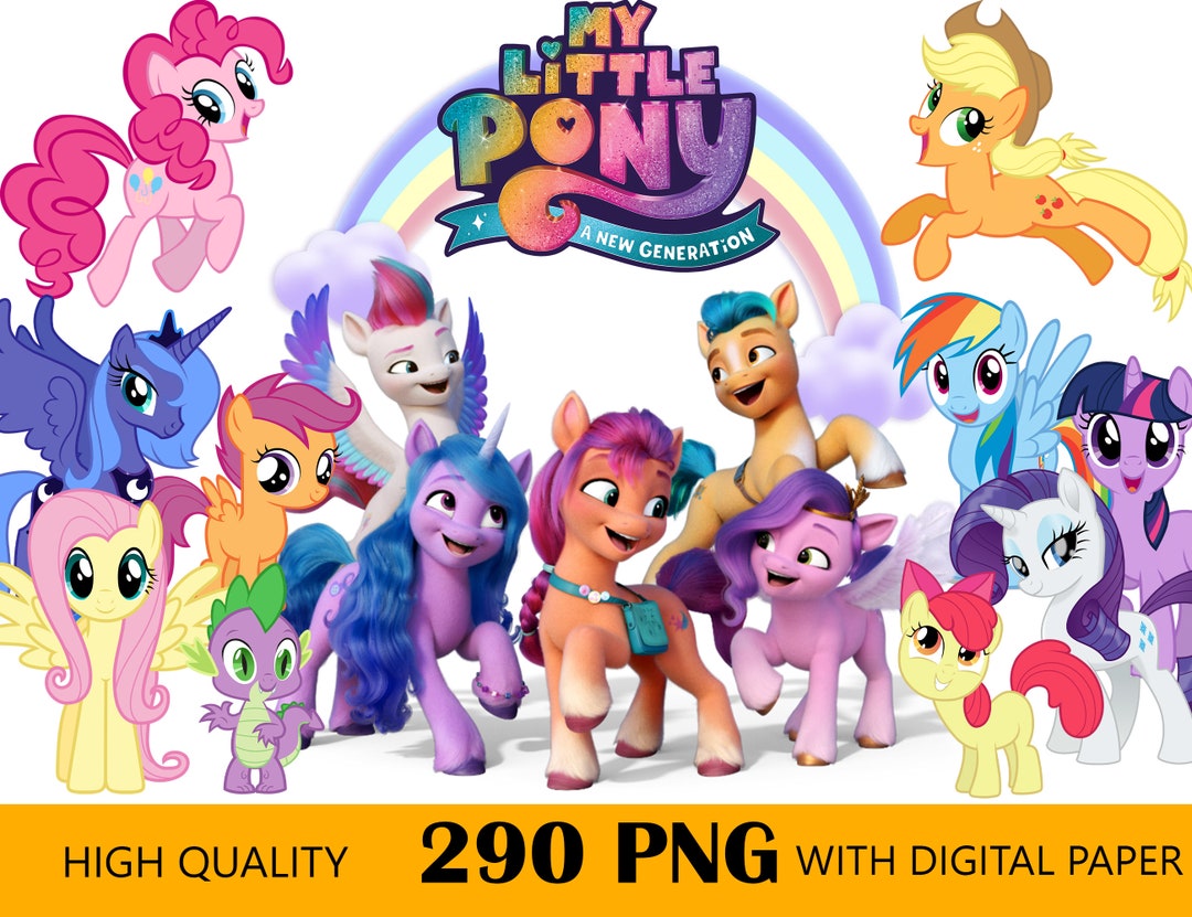 My Little Pony PNG My Little Pony Digital Paper Unicorn - Etsy UK