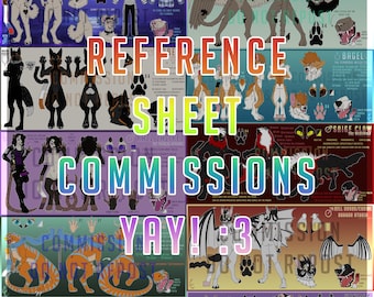Furry Fursona Reference Sheet - Etsy