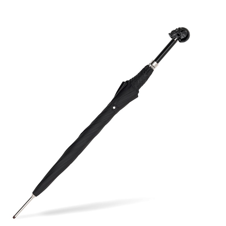 Carbonised Black Skull Umbrella - Etsy