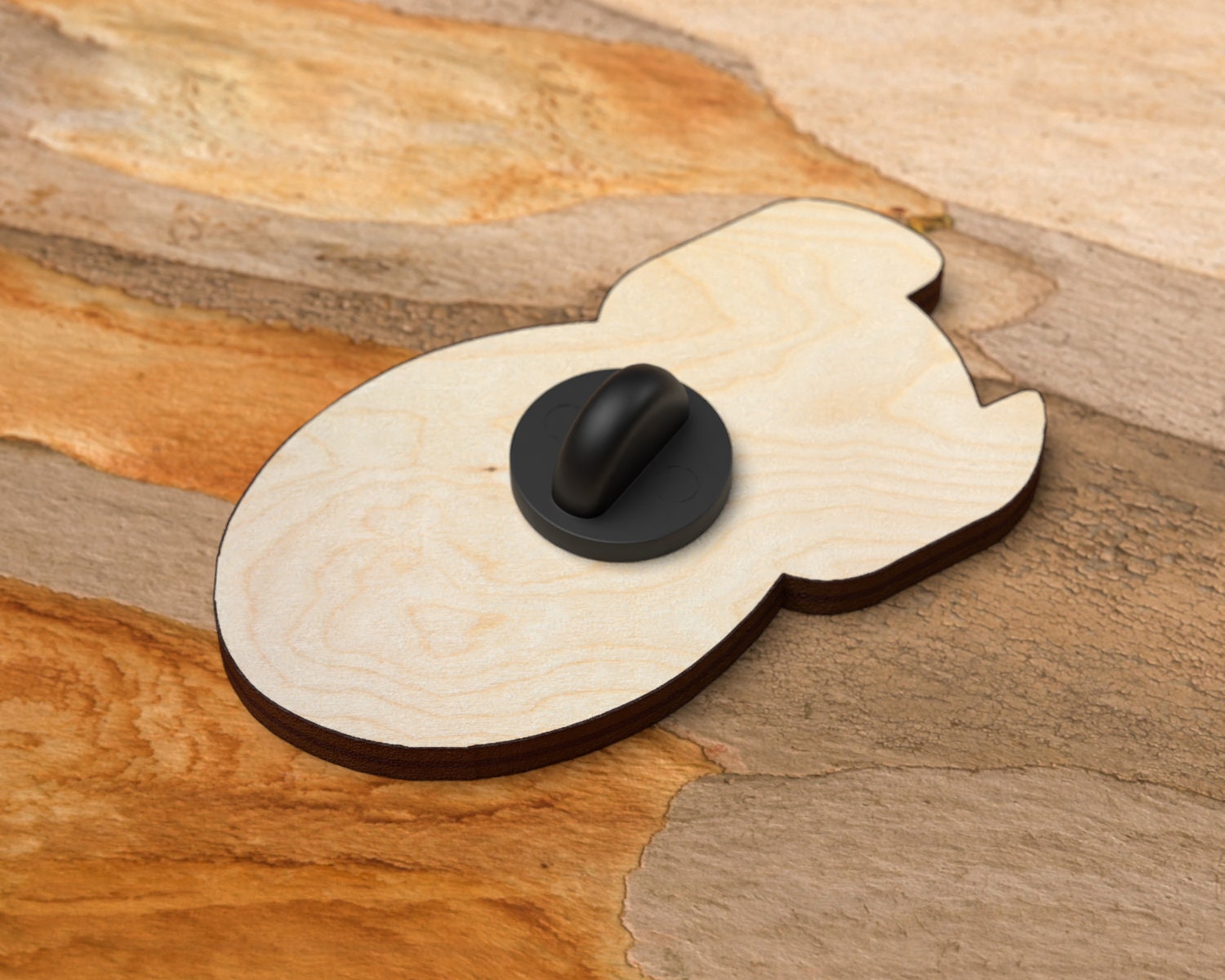 Atomic Bomb Pin Wooden Badge Handmade Accessory 1 Gift Pin for Backpack ...