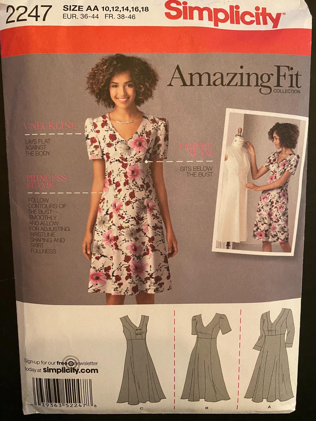 Two Amazing Fit by Simplicity Patterns Both Are Uncut and in New ...