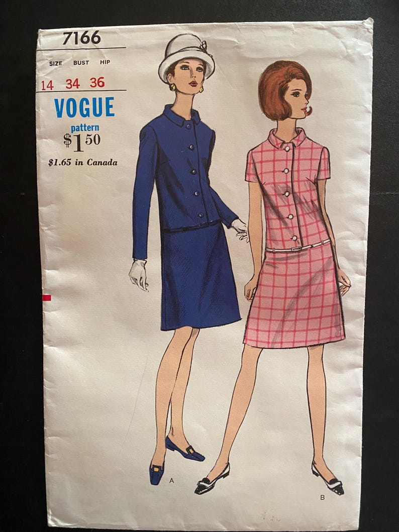 Vogue 7166 Carefully Cut and Complete Shirtdress Size 14 - Etsy