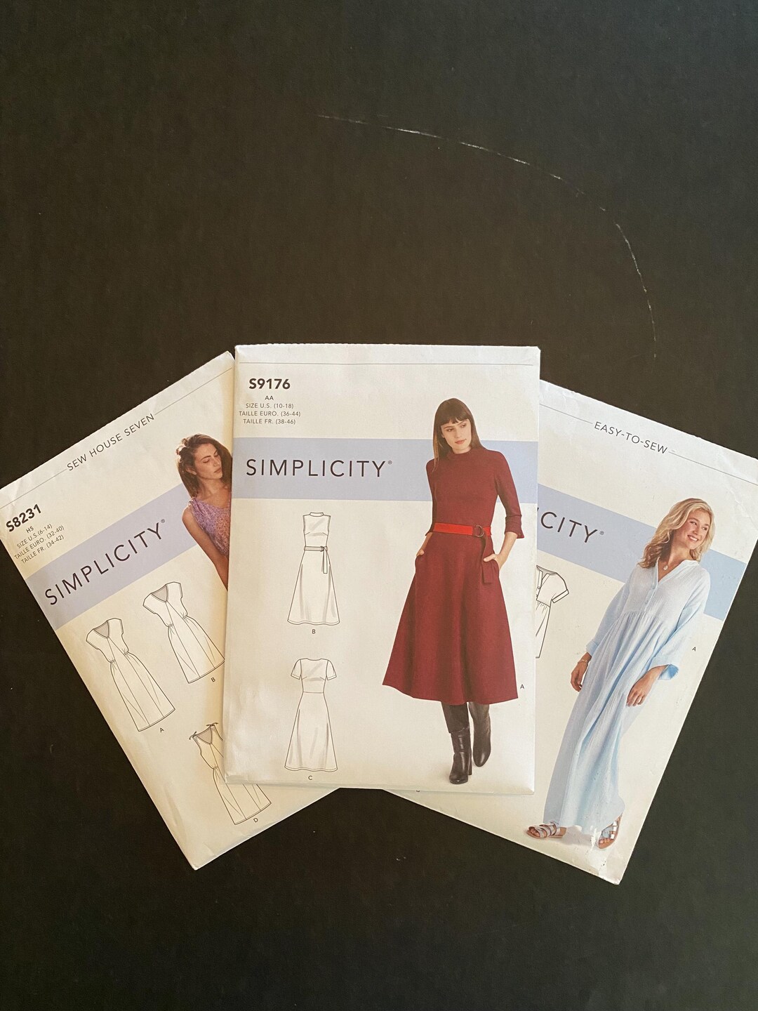 Three Simplicity Patterns Uncut and in Brand New Condition Size 6-14 ...